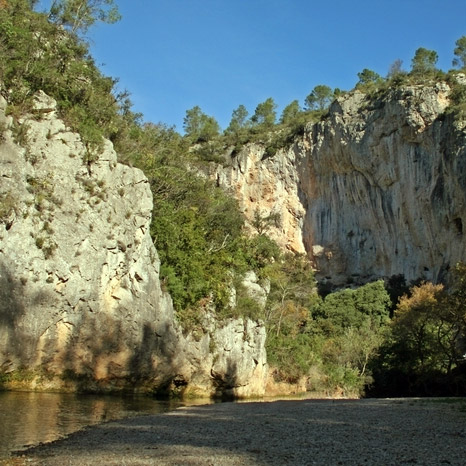 Climbing in Chateauvert during a holiday